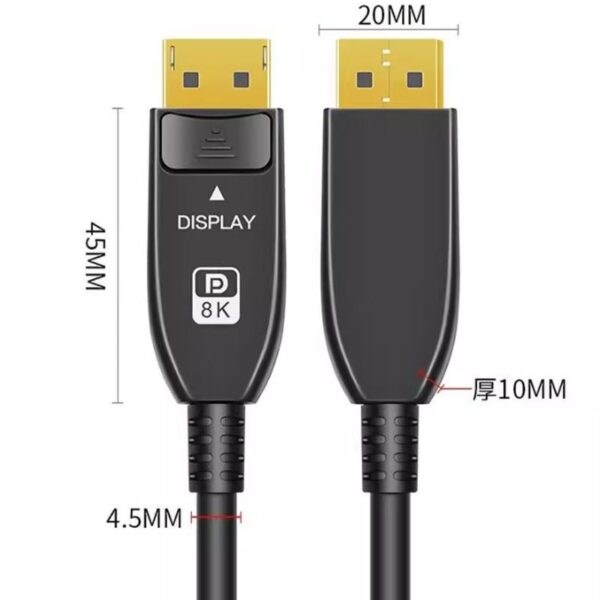 Dây cáp Displayport 1.4 sợi quang giá rẻ chuẩn 8K dài 10M đến 100M Đầy ...